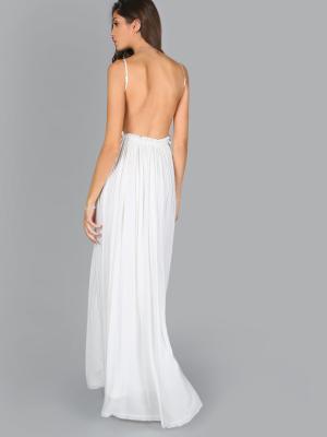 China Decote em V grego Maxi Crochet Dress Summer Apparel da deusa à venda