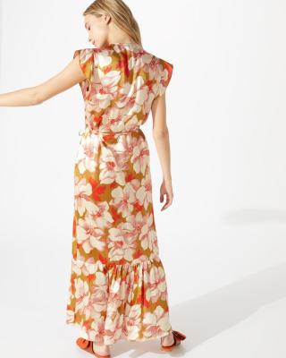 China Envoltório Maxi Women Dress do hibiscus de Boho à venda