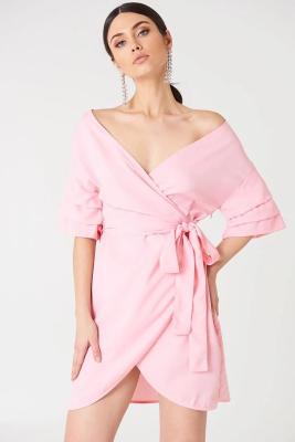 中国 肩を離れて女性を2018枚の夏の服重複した 販売のため