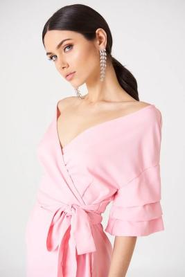 中国 肩を離れて女性を2018枚の夏の服重複した 販売のため