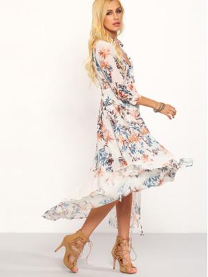China Vestido longo boêmio chiffon do estilo 2018 novo à venda