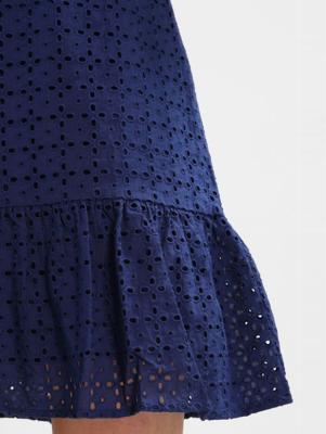 China Mulheres 100% do algodão Mini Dress sem mangas azul à venda