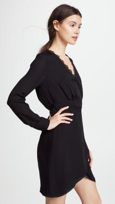 China V - hals Lange Koker Dame Dress New Design Te koop