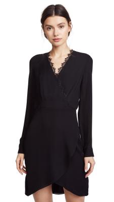 China V - hals Lange Koker Dame Dress New Design Te koop