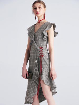 China 2018 Nieuwe Manier Dame Grey Dress Te koop