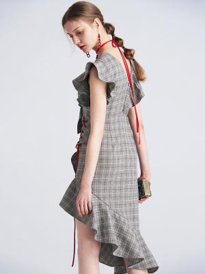 China 2018 Nieuwe Manier Dame Grey Dress Te koop