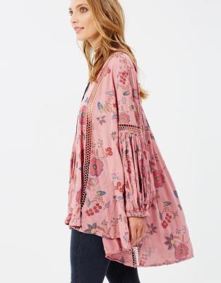 China De Vrouwen Bloemen Gedrukte Blouse van de Bohostijl Te koop