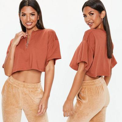 中国 錆のジッパーの前部注文の穀物の上の衣類の女性 販売のため