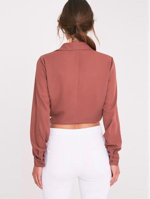 Cina Le ultime signore di modo avvolgono la blusa con il legame in vendita