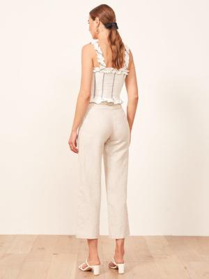 Cina Un abbigliamento di 2018 donne dell'estate ha increspato la cima di tela del raccolto di Boho delle cinghie in vendita
