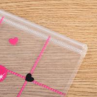 China A5 A6 Clear Zipper Document Pouch Plastic Waterproof Box Bag Zip Lock for sale