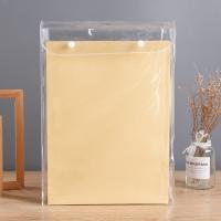 China Folder Plastic Button Bag Holder Packaging PVC Document File Recycled for sale
