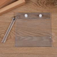China A4 Plastic Button Bag Storage Lock Transparent Waterproof for sale