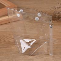 China A4 Plastic Button Bag Storage Lock Transparent Waterproof for sale