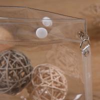 China PVC Plastic Bag With Button Skincare Packaging Eco Friendly With Press Button for sale