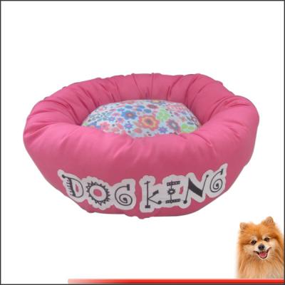 China Cooling Dog Beds Canvas Fabric With Flower Printed Dog beds Factory for sale