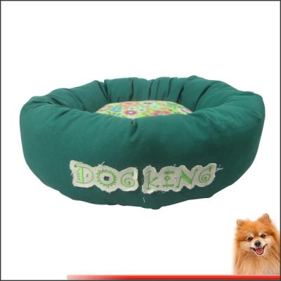 China Waterproof Dog Beds Canvas Fabric With Flower Printed Dog beds Factory for sale