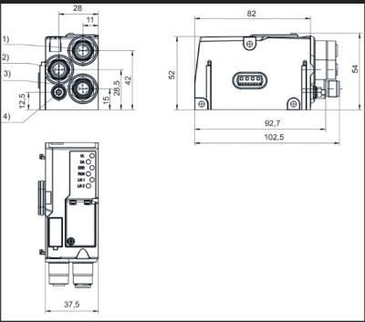 Cina Aventics Material Bus Valve Island Series AES R412018220 Din Rail in vendita