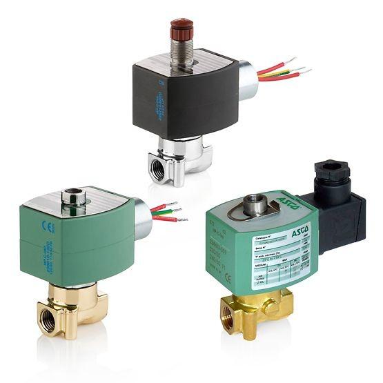 Quality ASCO Series 314 3/2 Solenoid Valve Direct Acting Universal 1/8" 1/4" NPT Steel for sale