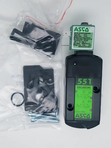 Quality 1/4" 3 Way And 4 Way Compact Solenoid Spool Valves Asco Series 551 Line for sale
