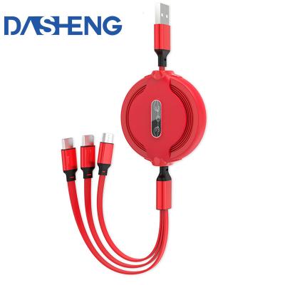 China 3 escamotables dans 1 USB 2,0 chargeant câblent le transfert des données extensible for sale