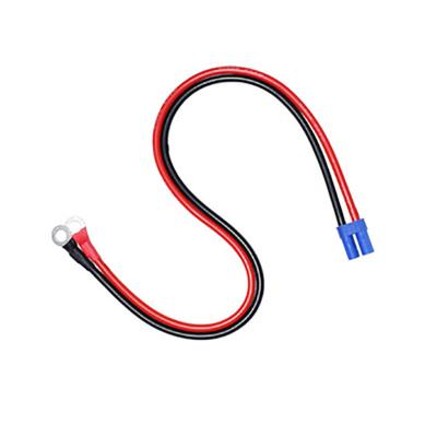 China 8.3mm 10AWG Battery Extension Cable Round ring to EC5 Female Plug for sale