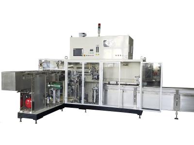 China Full servo Sanitary Napkin Packing Machine 60 bags each mintute ISO9000 Certification for sale
