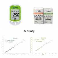 China 2 in 1 Machine High Precision Uric Acid Blood Glucose Analyzer for sale