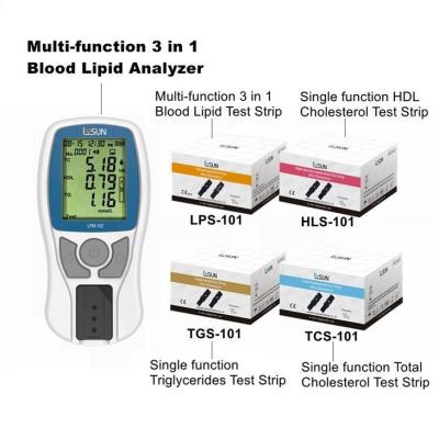 Cina LYSUN CE 6 in 1 TC/TG/HDL/UR/UA/CR Misuratore di analisi biochimica a secco per colesterolo in vendita