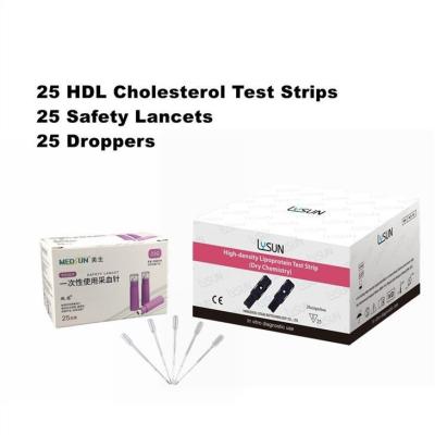 Cina 3 in 1 Striscia reattiva per lipidi nel sangue Colesterolo totale, trigliceridi, lipoproteine ​​ad alta densità TC/TG/HDL/LDL per analizzatore POCT in vendita
