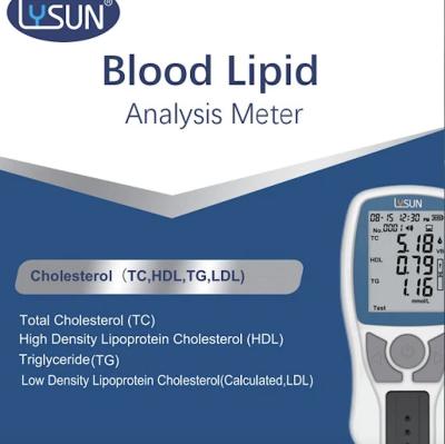 Cina 500 Records Misuratore di analisi dei lipidi nel sangue Analizzatore di lipidi portatile 90g in vendita