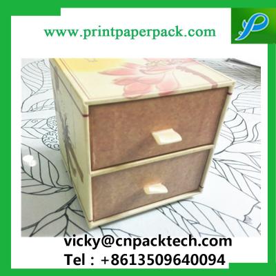China Custom Recyclable  Sliding Double Drawer Handmade Jewelry Packaging Paper Box Paperboard Gift Box with Ribbon Handle for sale