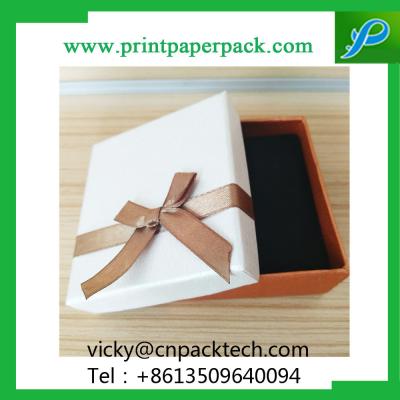 China Luxury Design Series Cotton Filled Jewelry Box Shoulder Neck Rigid Jewelry Box Ring Box Earrings Box for sale