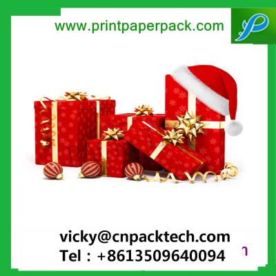 China Delicate Red Christmas Gift Box with Bowknot Jewellery Necklace Box Packaging Box for sale