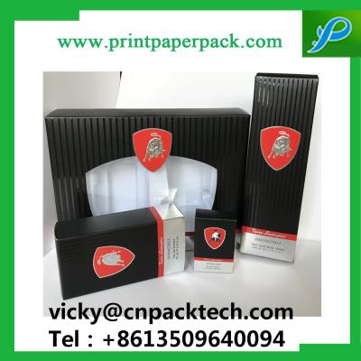 China Hot Sale Professional Business Lamborghini Brand Suit Embossing Cardboard Gift Packaging Box for sale