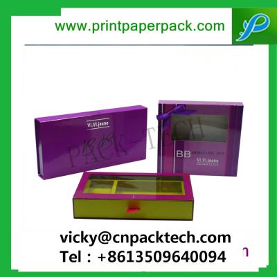 China Customized Luxury Gloss Color Cosmetic Hair Packaging Card Packaging Boxes for Bb Cream/Face Cream with PVC Window for sale