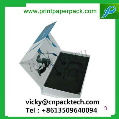 China Top Quatity Flip-Open One Piece Folding Cosmetics Package Paper Cosmetic Lotion Box with Plastic Insert for sale