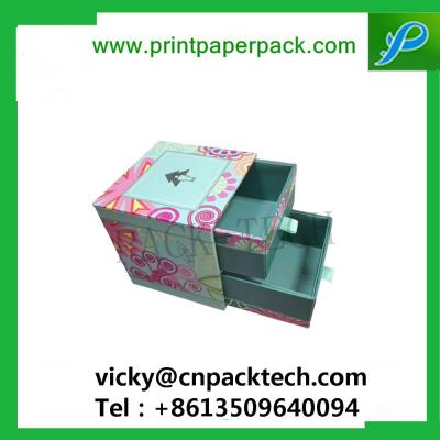 China Custom Cmyk Printing for Jewelry Drawer Style Gift Packing Box Set up Cardboard Makeup Box Tea Packaging Box for sale