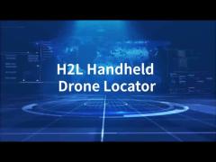 1.5km Sistema de Frequência de Rádio Anti-Drone de mão com baixo erro 700+ tipos de drones comerciais.