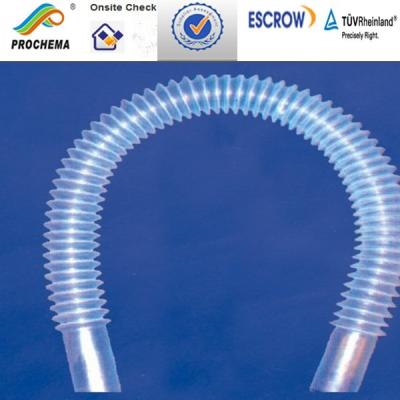 China PFA Sylphon bellowsPFA wave tube PFA convoluted tube,PFA hose, PFA soft tube for sale