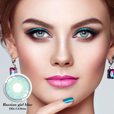 Cina Faccia il vostro proprio Logo Eco Soft Contact Lenses ha tinto la prescrizione russa della ragazza non in vendita