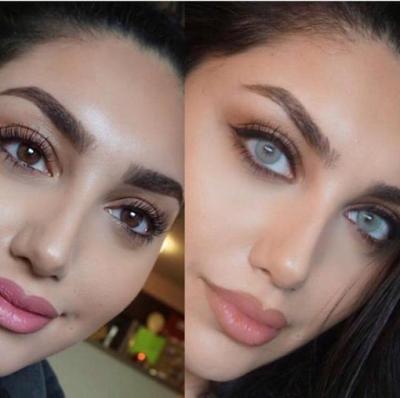 Cina Lente di colore degli occhi dell'etichetta privata di Gray Colored Contact Lenses Yearly in vendita