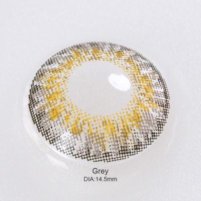 Cina Lenti a contatto di sguardo naturali Hazel Sterling Grey puro di marca del Odm di KSSEYE in vendita