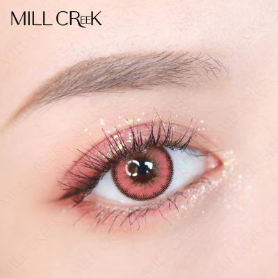 Cina Porpora naturale solida annuale di rosa della lente a contatto 8.5mm di colore di KSSEYE rossa in vendita