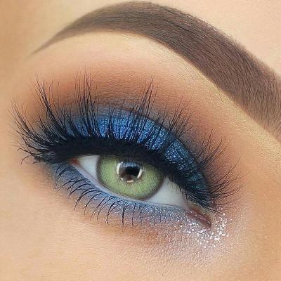 China De Contactlenscirkel Jaarlijks Himalayagebergte Grey Brown Blue van de Tricolor Natuurlijke Kleur Te koop