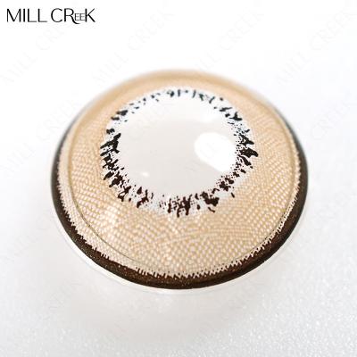 Cina Adatti a bambola colorata mensile della lente di contatti Brown rosa-rosso potere zero 14.5mm in vendita