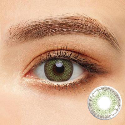 Cina Pochi contatti blu di prescrizione delle lenti selvagge di Cat Brown Green Amber Contact in vendita