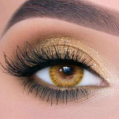 China Odm Gekleurde Lenzen van Maanlicht Bruine Gekleurde Contacten voor Donker Oog Te koop
