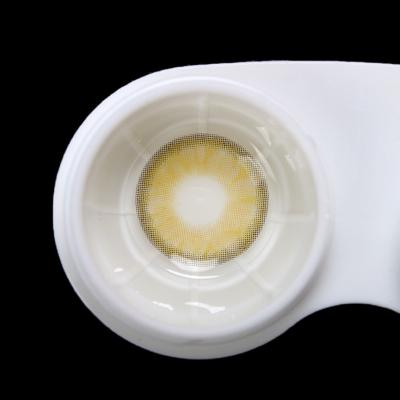 China Odm Gekleurde Lenzen van Maanlicht Bruine Gekleurde Contacten voor Donker Oog Te koop