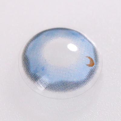 China ODM het Natuurlijke Kijken kleurde jaarlijks 3 Tone Blue Eye Contact Lenses niet Voorschrift Te koop